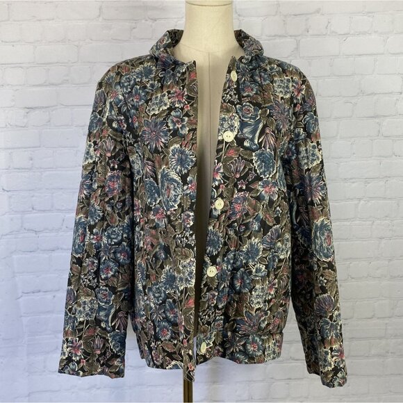 Blair | Jackets & Coats | Vintage Blair Ml Floral Quilted Jacket | Poshmark